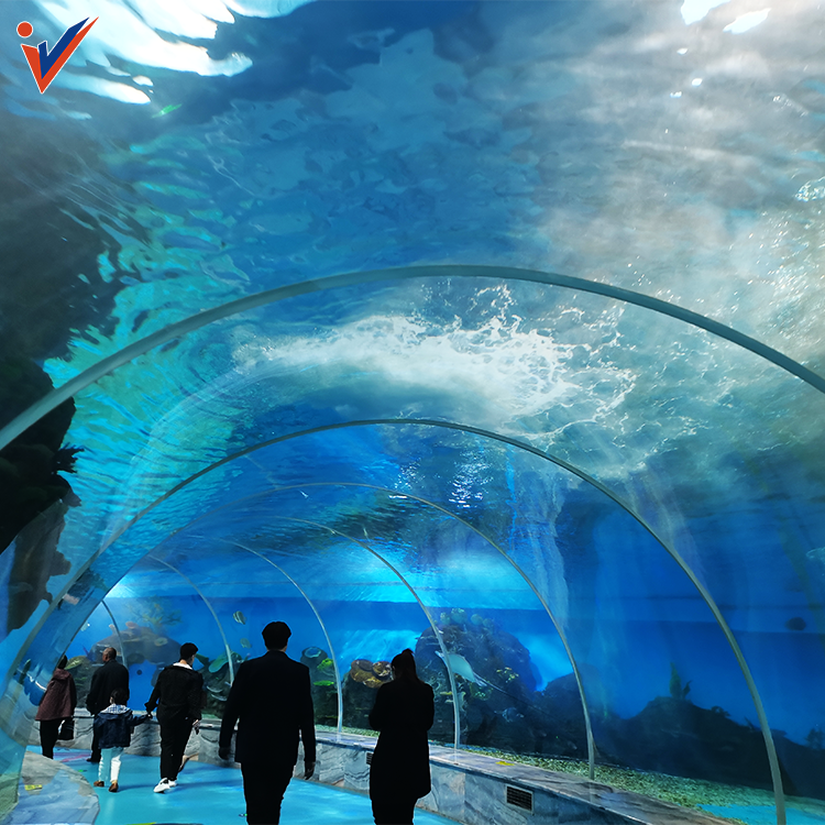 Using Acrylic Panel To Build Underwater Tunnel Aquariums-Leyu Acrylic ...